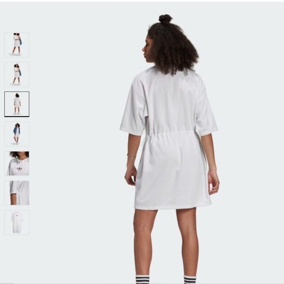 adidas | Dresses | Adidas Shortsleeved Drawstring Tee Dress Nwt | Poshmark